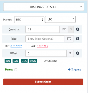 Trailing Stop Sell, Stop Loss Orders - Growlonix