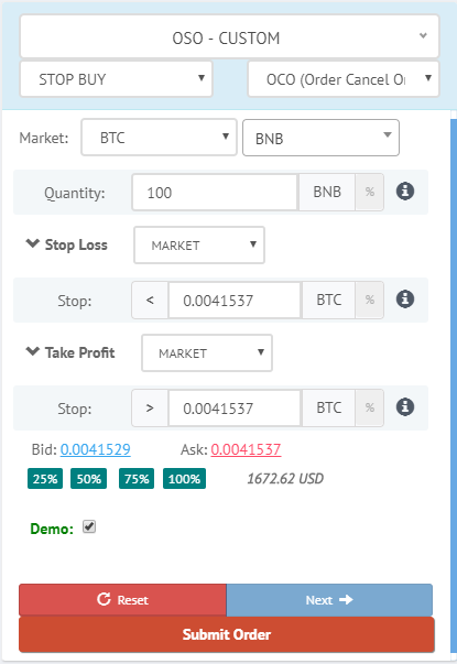 Custom OSO Orders - Crypto Trading Bot - TrailingCrypto